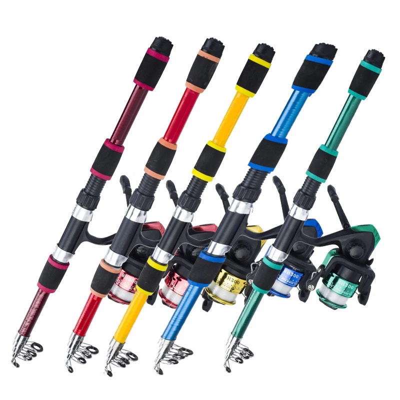 Ultra-short Casting Telescopic 1.8m Fishing Sea Carbon Lure Fishing Rod ...