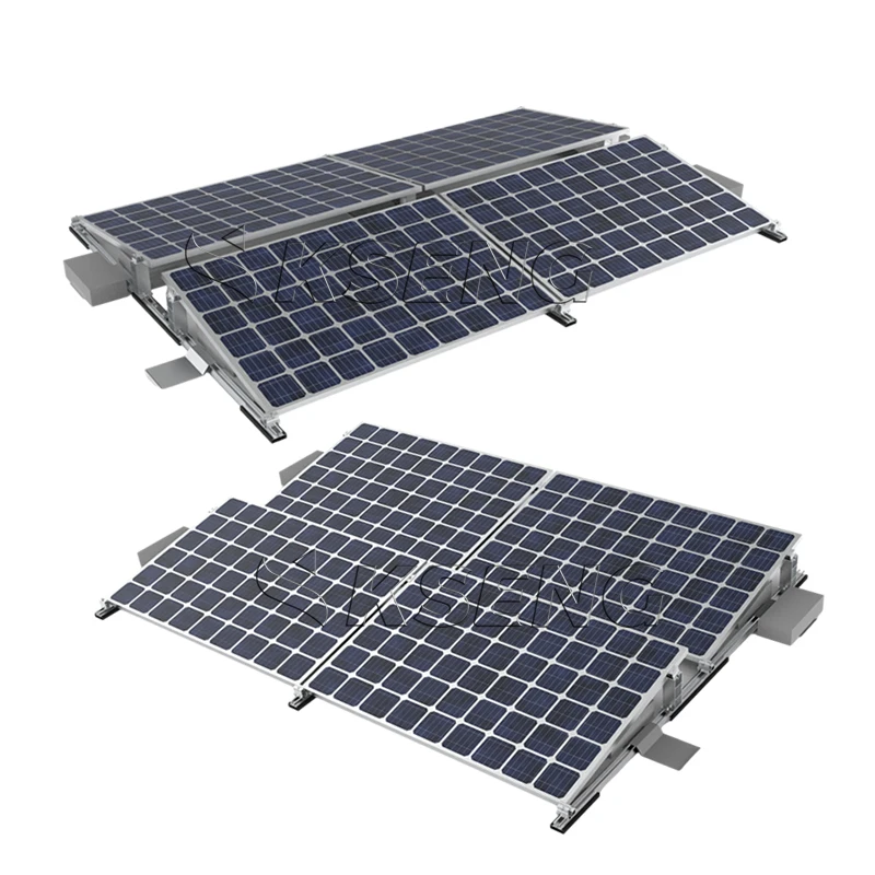 Flat Roof Solar Mounting Solution Solar Panel Bracket Of Flat Roof ...