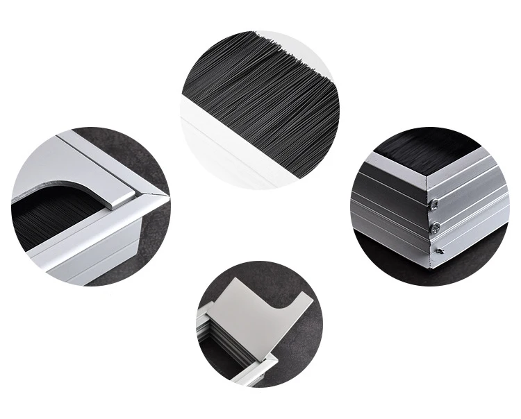 Silver Desk Cable Grommet Office Clam Shell Computer Desk Table Cable ...