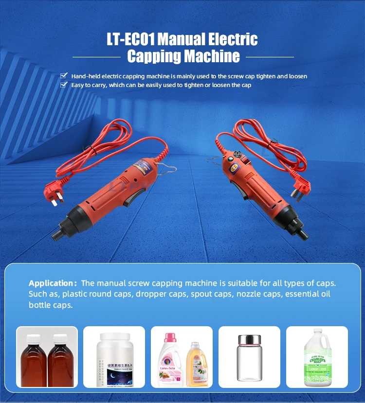 Manual Screw Capping Machine - Efficient Bottle Sealing