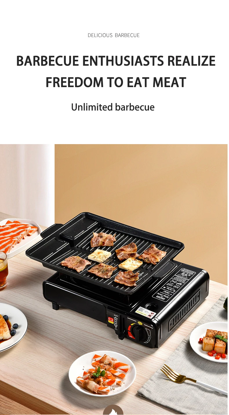 Estufa De Gas Dual Fuel Camping Kitchen Portable Gas Stove Burner ...