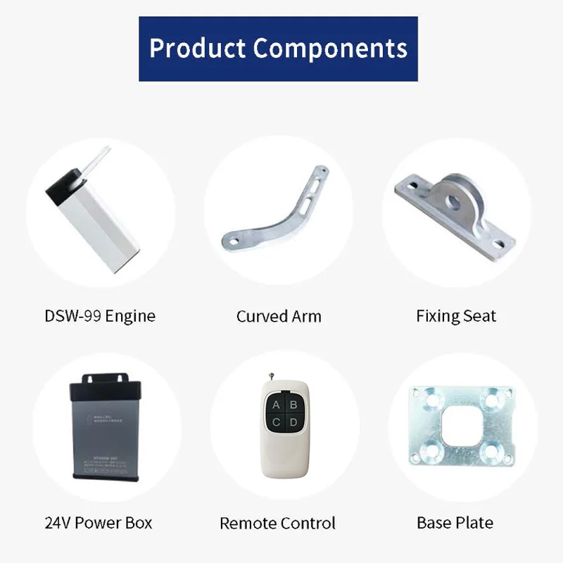 Automatic Door Operator Dsw-99 System Electric Side-mounted Remote ...