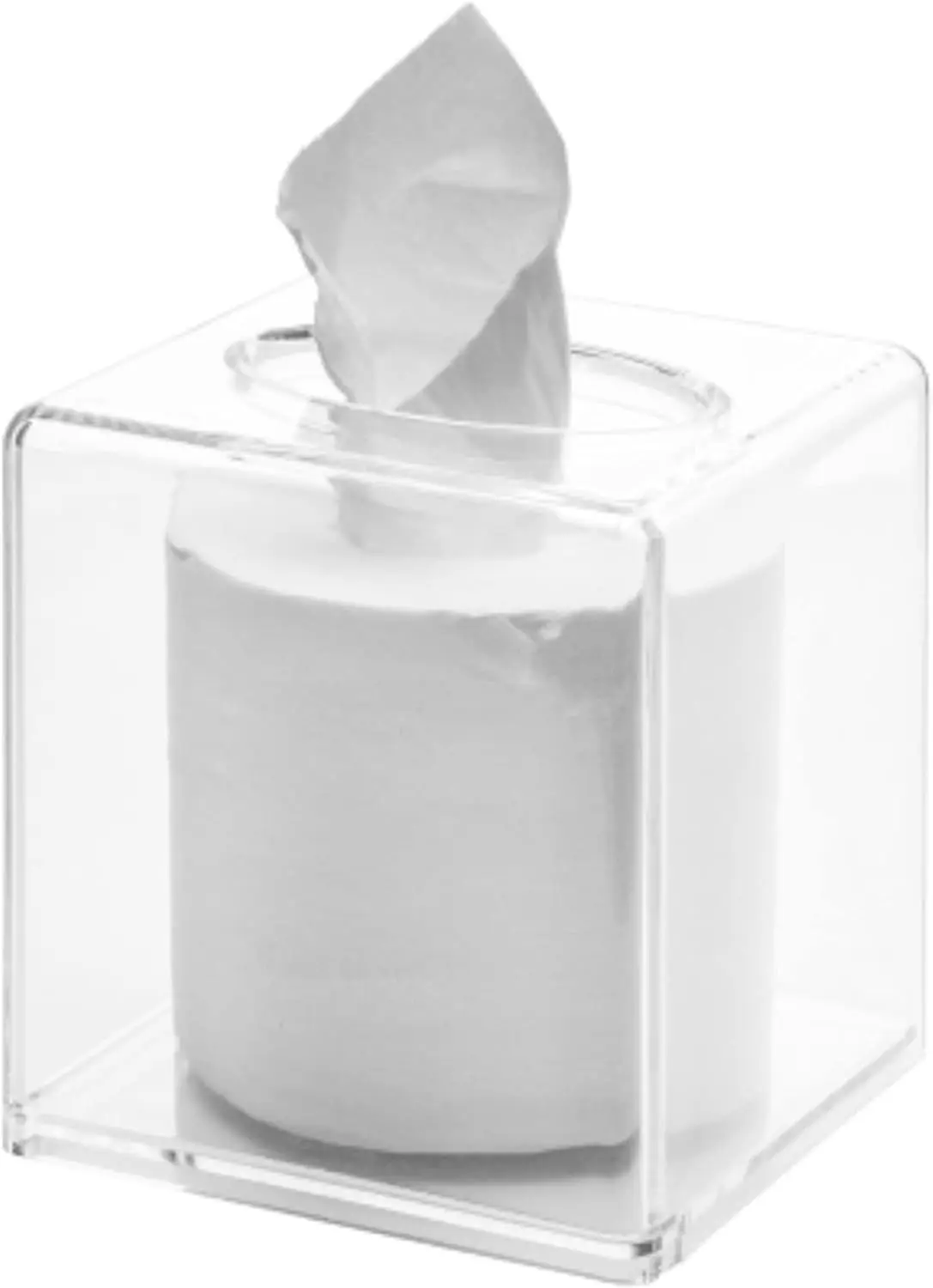Clear Plastic Square Facial Tissue Dispenser Box - Sandes