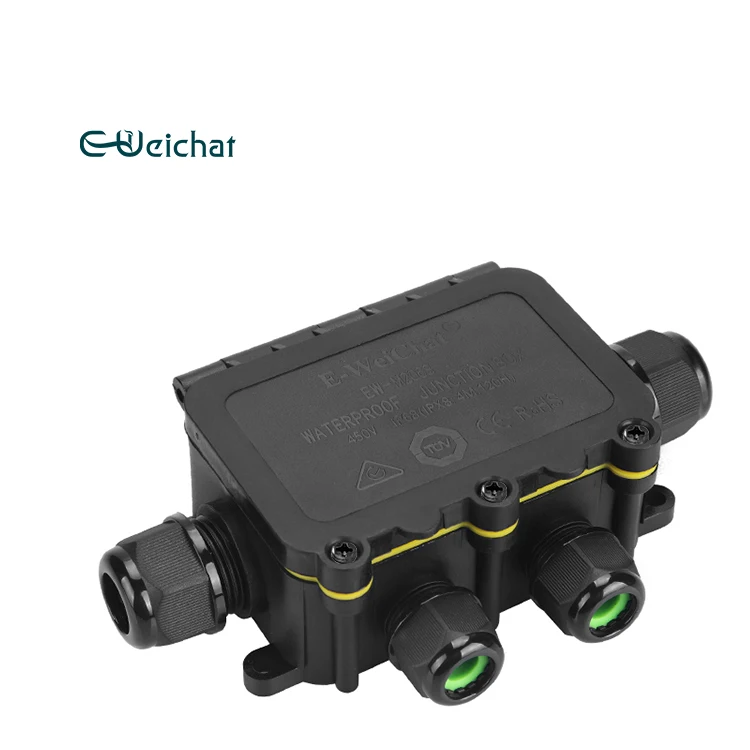 Underground Black Terminal Box Ip68 Waterproof 3 Way Enclosure Boxes ...