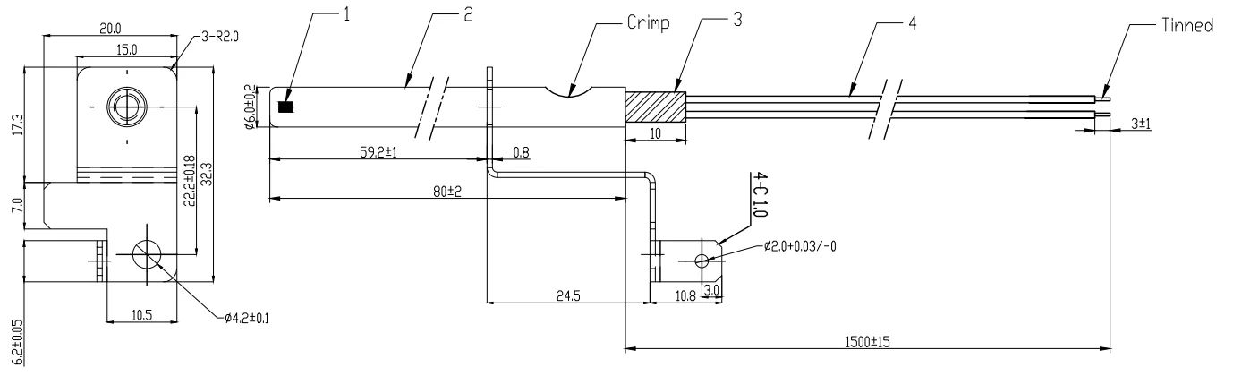 Dual Element Rtd Sensor Sonda Temperatura Pt 100 Resistive Thermal ...