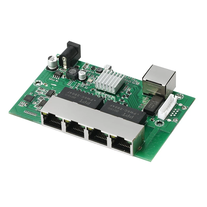 5-port Gigabit Switch Poe Reverso Gigabit Switch Module Pcb Industrial Poe Switch Board Pcba ...