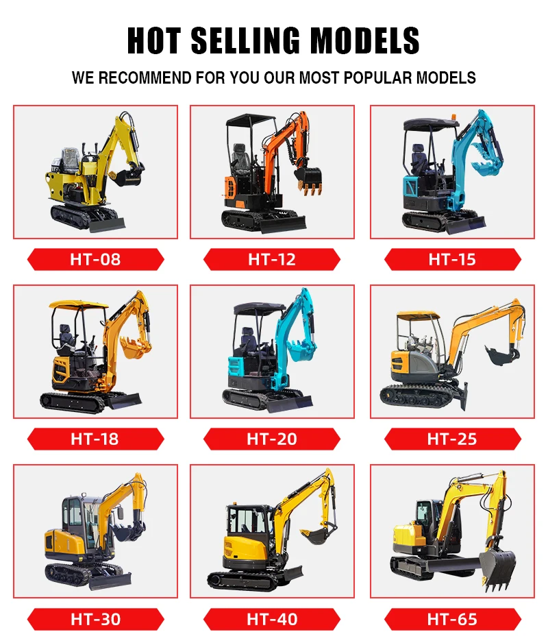 Mini Excavator Digger Bagger - High Load Moment & Multi Function