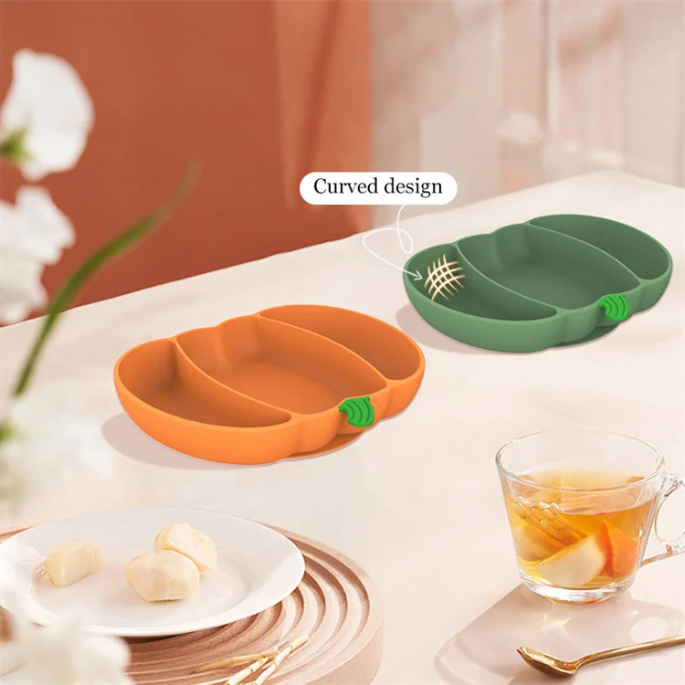 Wholesale Food Grade Silicone Tableware Training Feed Dinner Kids Cute ...