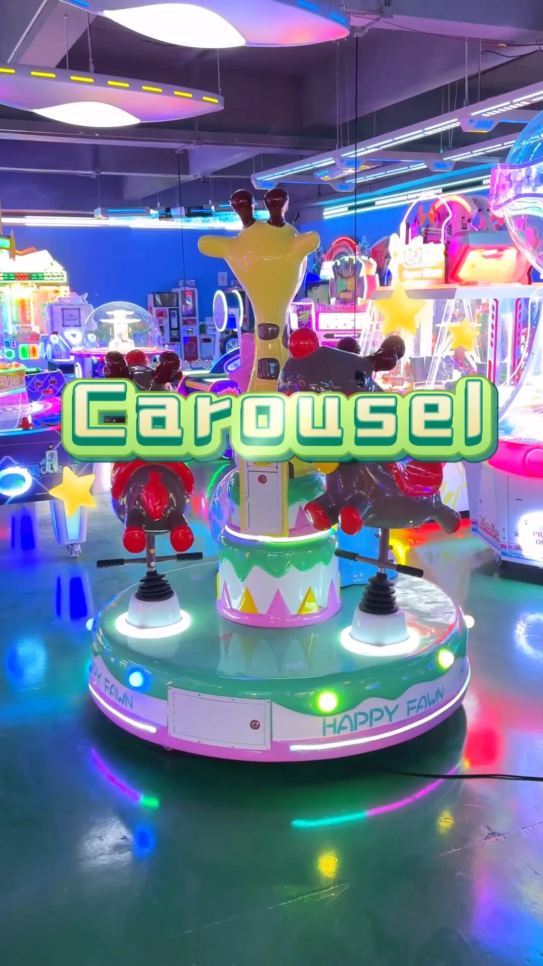 Ama Amusement Park Rides Merry Go Round Christmas Mini Carrusel 3 ...