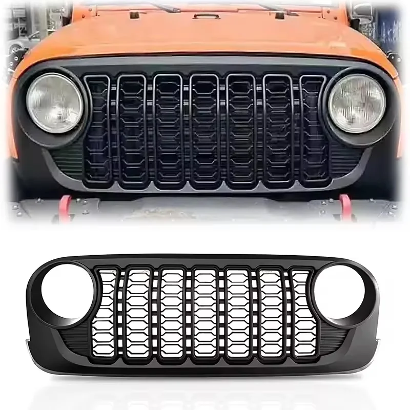 front face grill jk upgrade to jl Grille old to new grid for JEEP ...