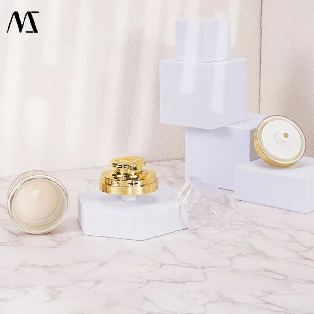 Luxury Double Wall Dispensing Jar Dispensing Face Cream Plastic ...