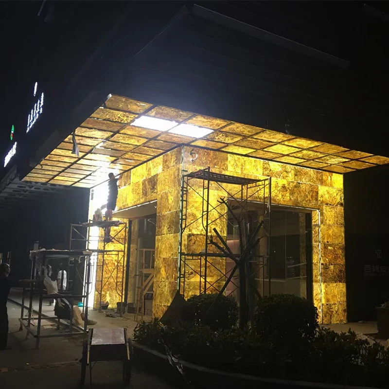 Natural Stacked Thin Translucent Slate Tile Veneer Sheet