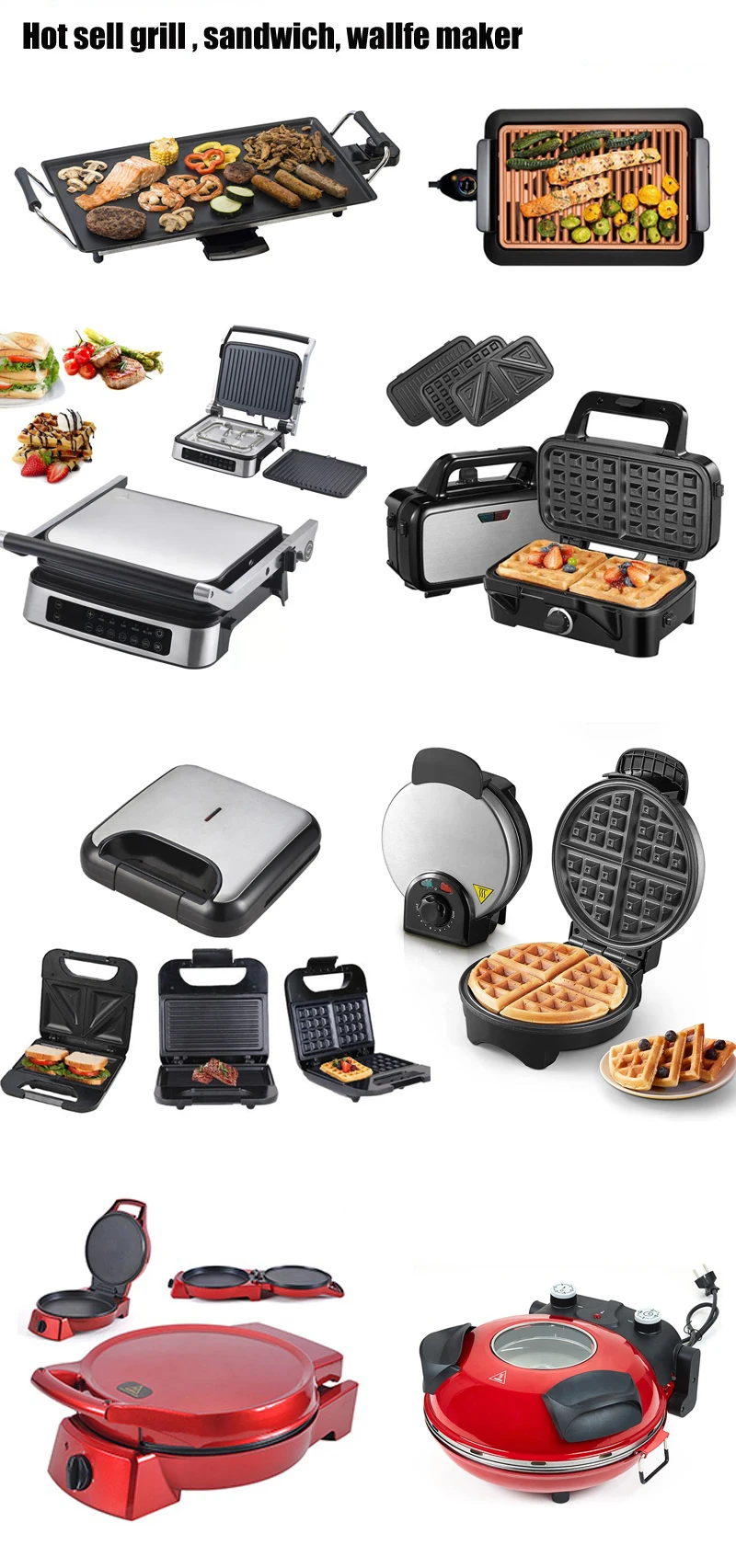 Smart Digital Grill with Steak Height Automatic Detection System LED ...