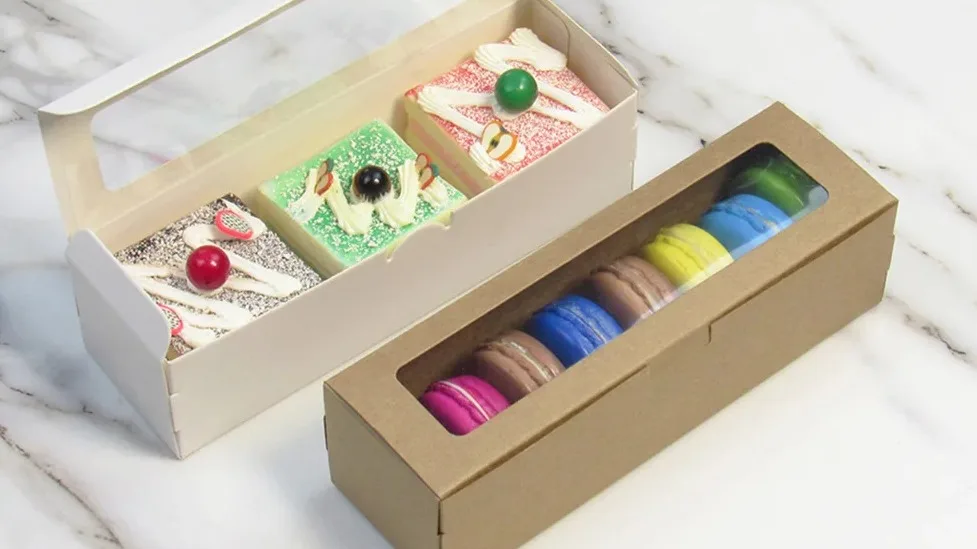 Dividers Biscuits Bakery Packaging Clear Window Drawer Candy Cake ...