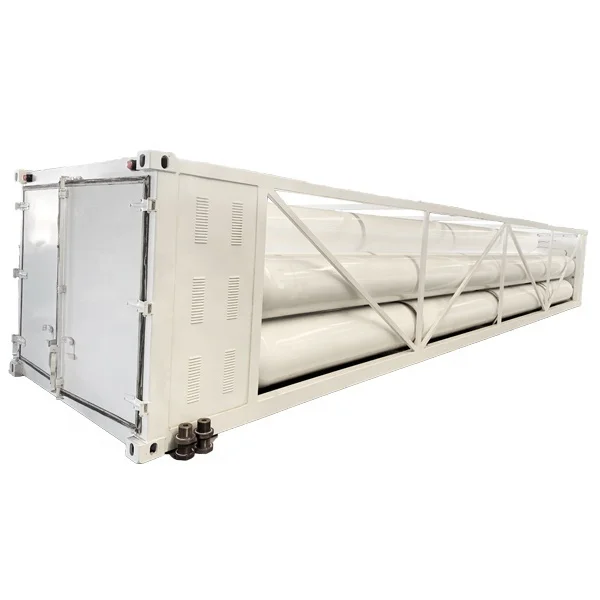 10 CNG Tubes Skid Mounted 40-Feet Compressed Natural Gas Container