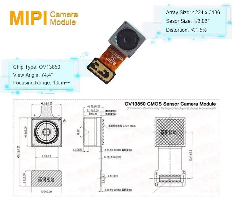 공장 가격 OV13850 OV13855 OV13858 MIPI CSI 카메라 모듈 cmos Omnivision 센서 13mp ...