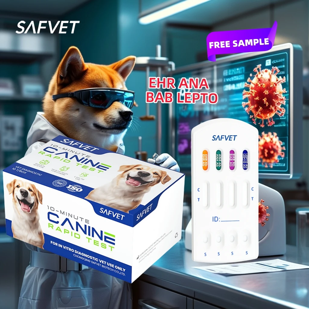 Veterinaria 4 In 1 Pet Vet Ehr/bab/ana/lepto Ehrlichia Anaplasma ...