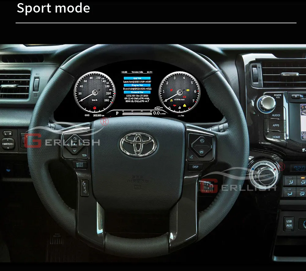 Digital Dashboard Virtual Instrument Cluster Cockpit For Toyota 4runner ...