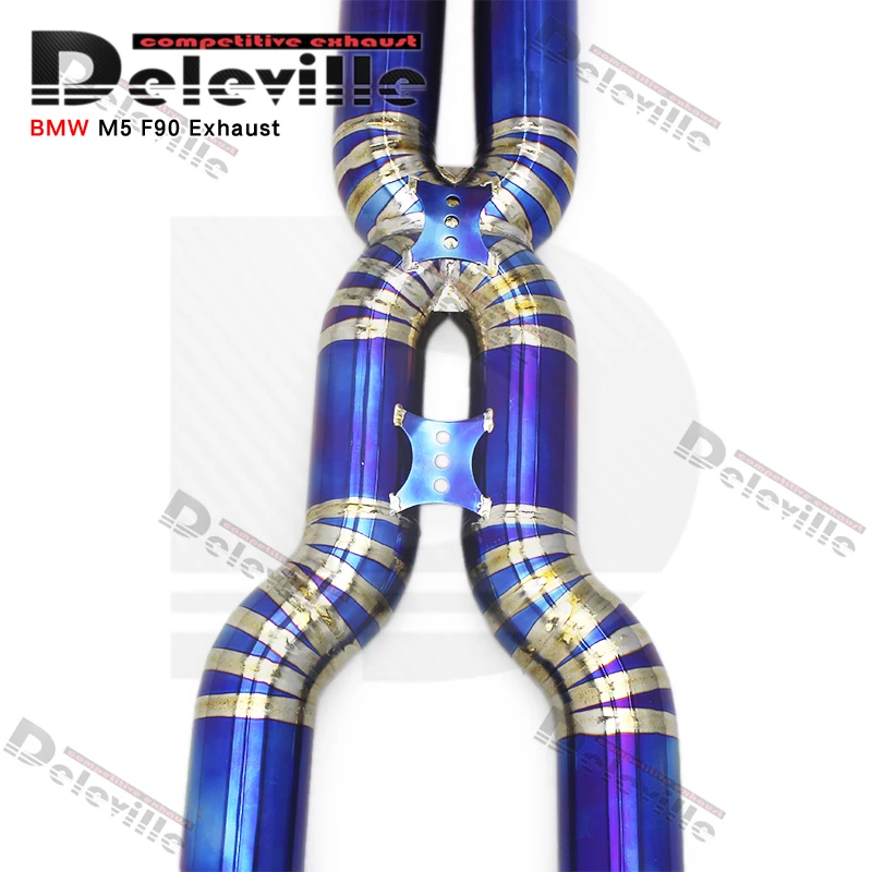 Racing Car Exhaust System Catback With Remote Control For Bmw M5 F90 4 ...