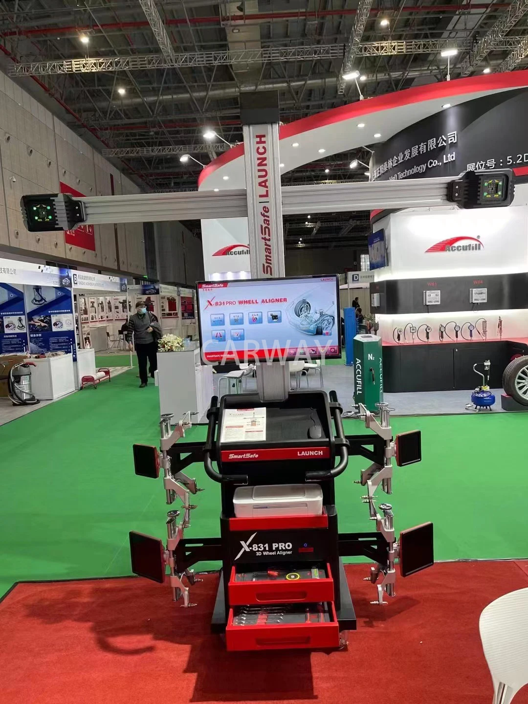 LAUNCH 3D Four Wheel Aligner X831 PRO 5G Computer Camera Beam Automatic ...