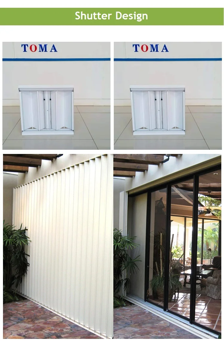 AS2047 TOMA Aluminum Storm Louvers - Hurricane Resistant