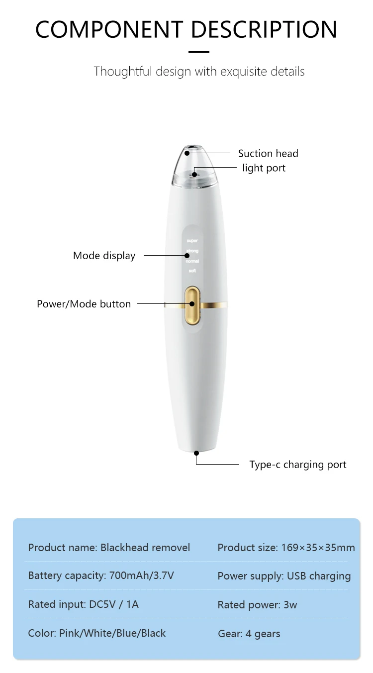 Efficient Black Head Treatment with Electric Instrument
