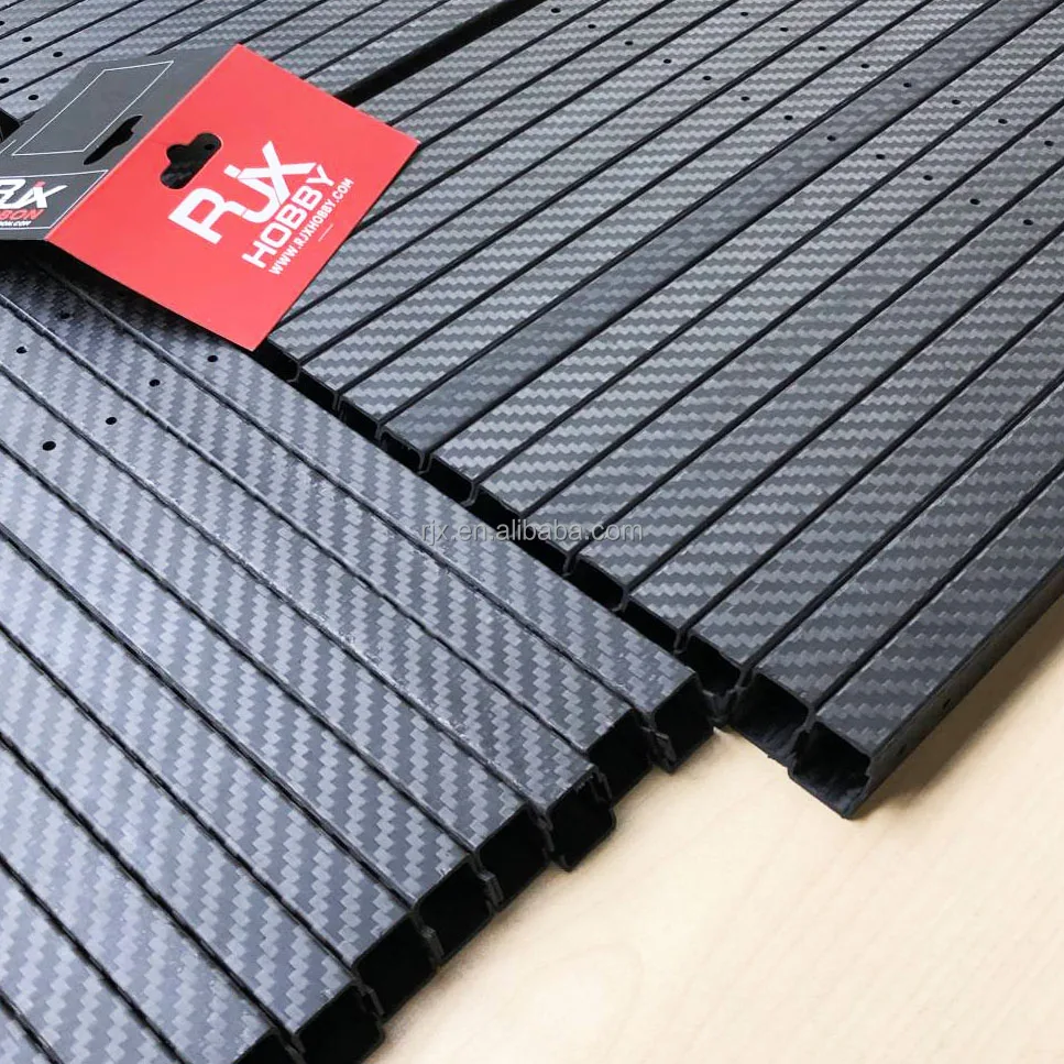 Rjxhobby Custom 3K Hexagon Carbon Fiber Pipe - Lightweight & Durable