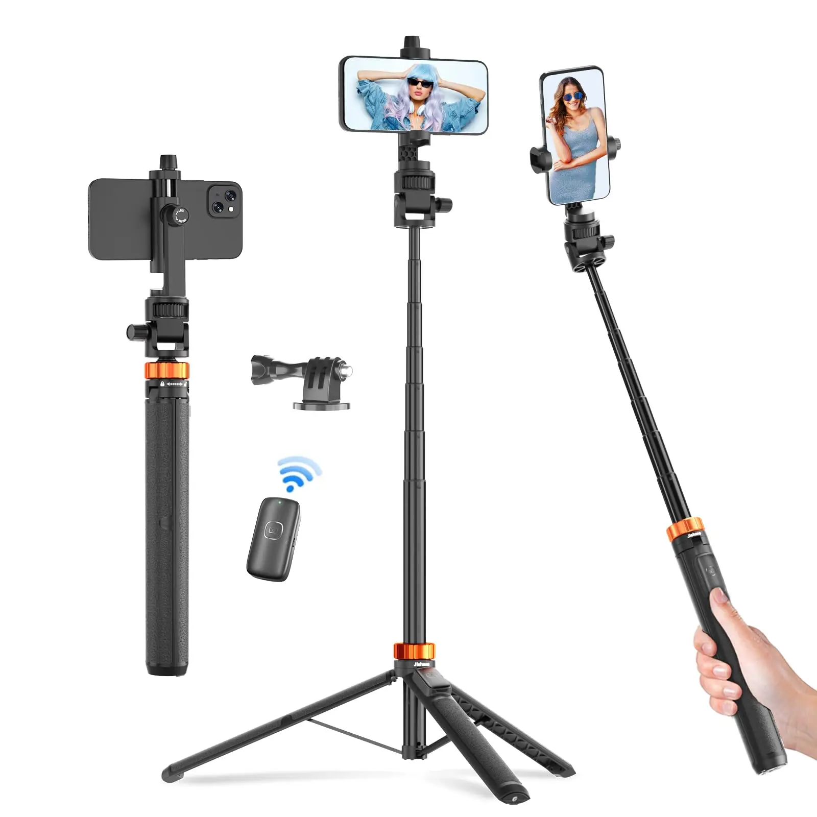 Ripoint Mobile Phone Holder Tripod Stand Trepied Professionnel Selfie ...