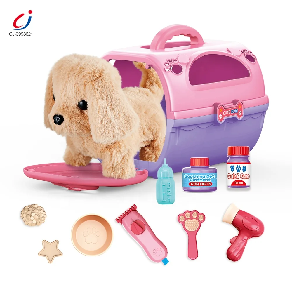 Chengji Puppy Dog Soft Plush Toys Interactive Kids Pretend Play Pet ...