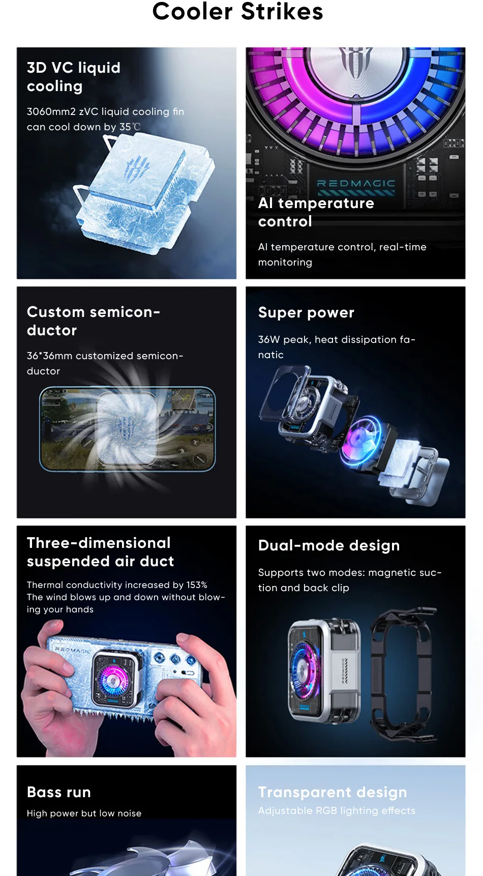 Redmagic Vc Cooler 5 Pro Phone Cooler Gaming Magnetic For Phone Fun ...