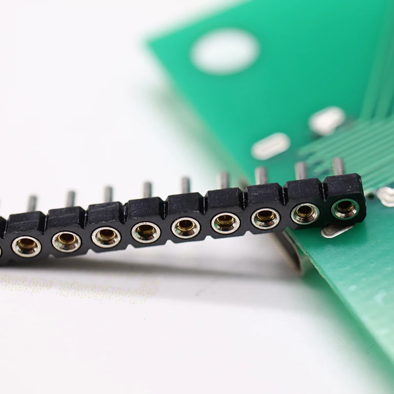 Machined Female Header 02-40p Pitch 2.54mm Pcb Connector Round Pin ...