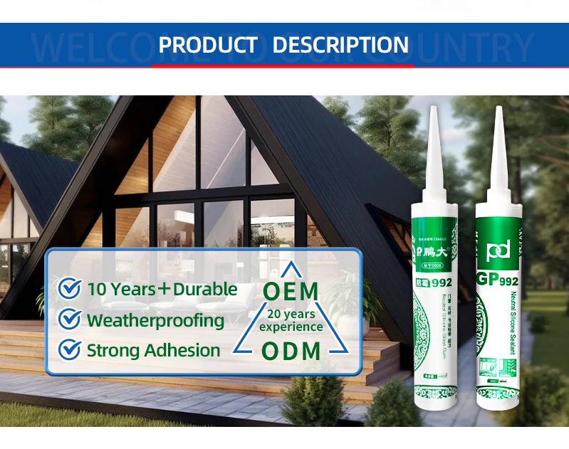 Pengda 992 Neutra Canopy Glue Weatherproofing Silicone Sealant - Buy ...