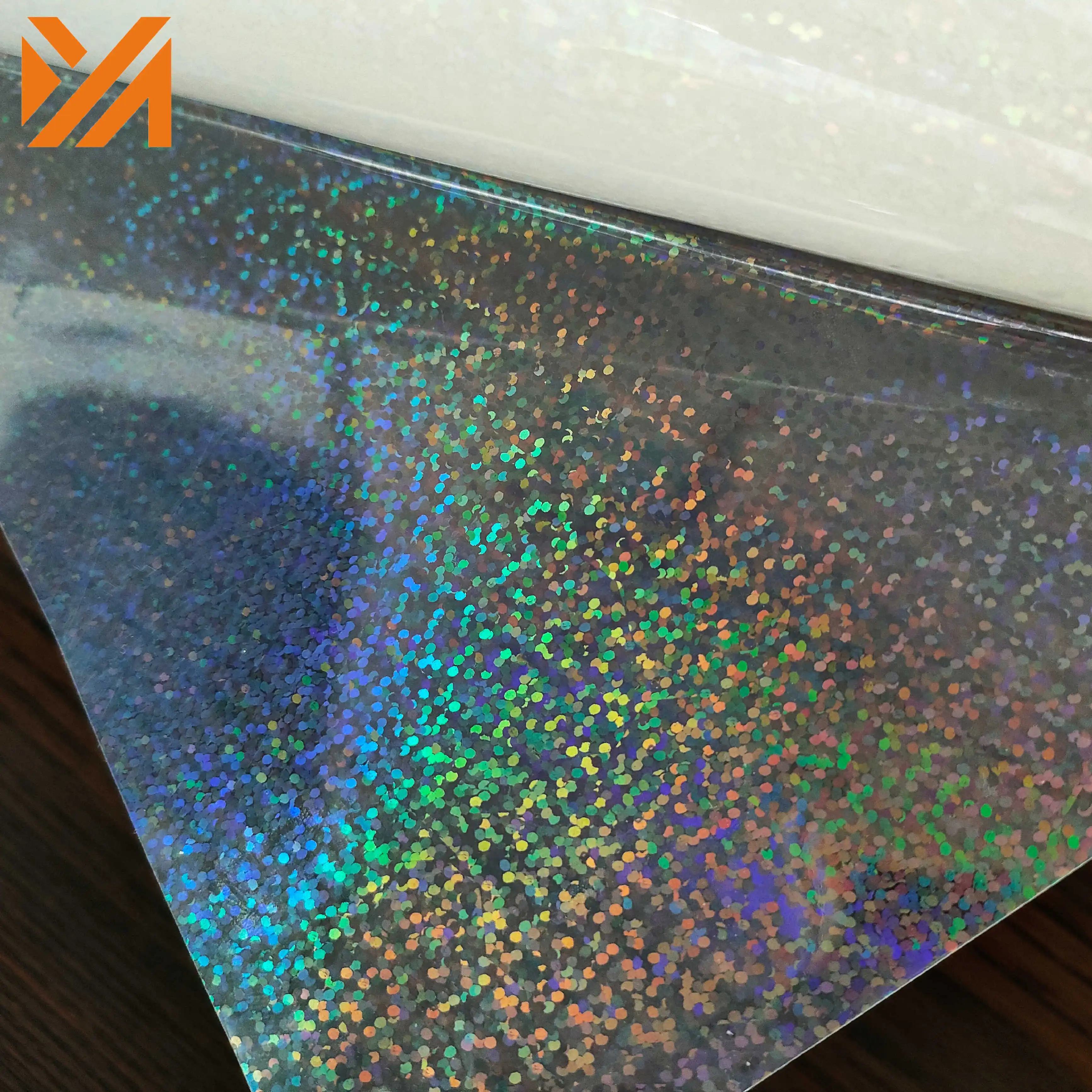 Holographic Film Lamination Vinyl Sheet Cold Holographic Star Self ...
