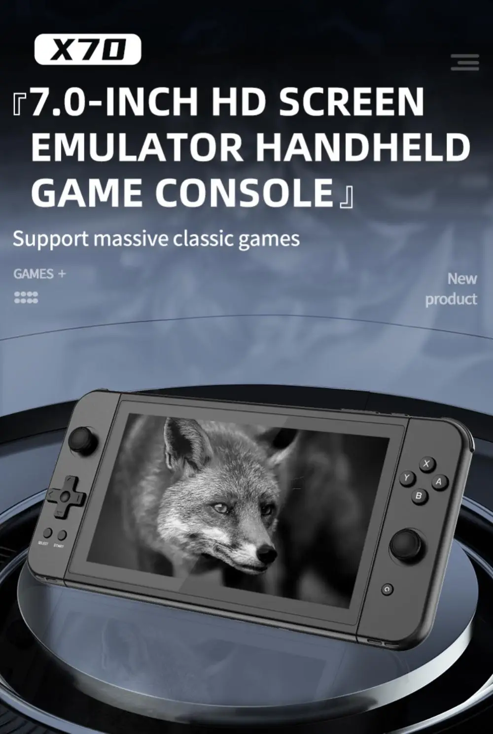 S X70 Handheld Game Console Player 7 Inch Retro Classic Hd Tv Out Video ...