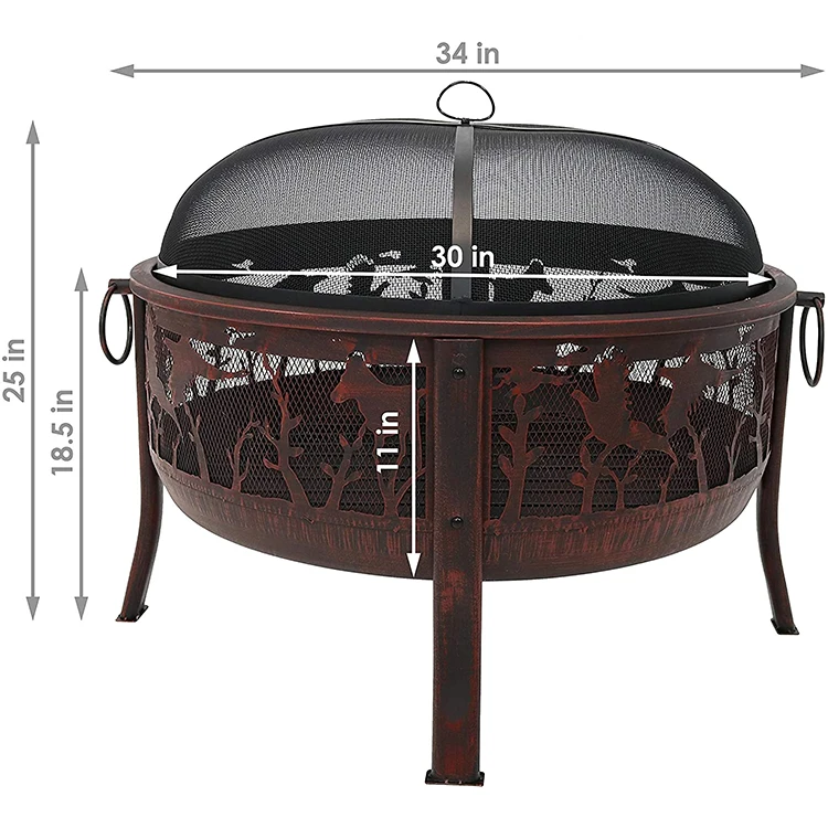 Kitchen Smoker Charcoal Camping Grill Heavy Duty Bbq Island Outdoor ...