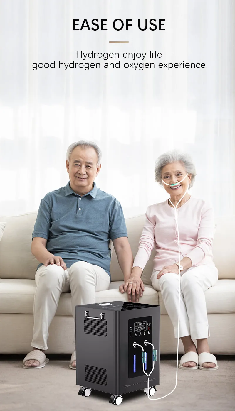 1800ml/min Hydrogen Generator H2 Inhalation Machine Large Capacity High ...