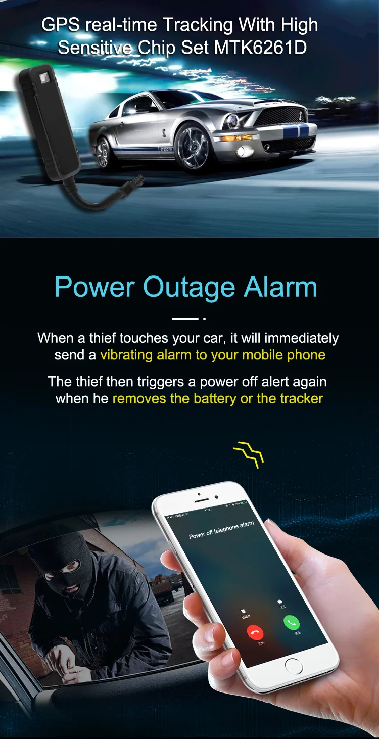 Mini Gps Locator 2g Gsm Chips Real Time Tracking Protrack Gps Tracker Free Platform App Fee ...