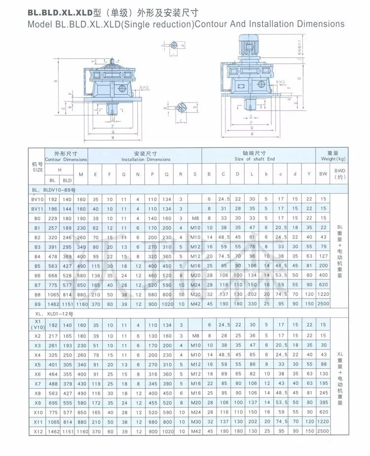 Woruisen Vertical Cycloidal Pinwheel Reducer - Various Speed Ratios