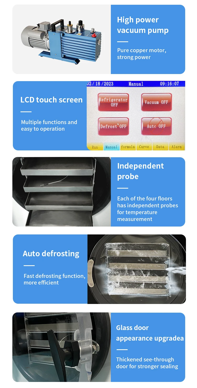 Lanphan Household Mini 0.6 M2 Freeze Dryer Machine For Freeze Dried ...