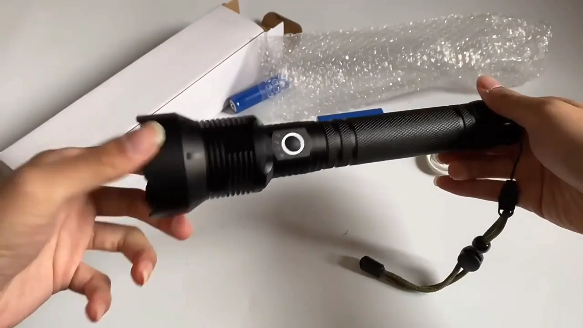 5000 Lumens Ultra High Bright Flashlight Self Defense Led Waterproof ...