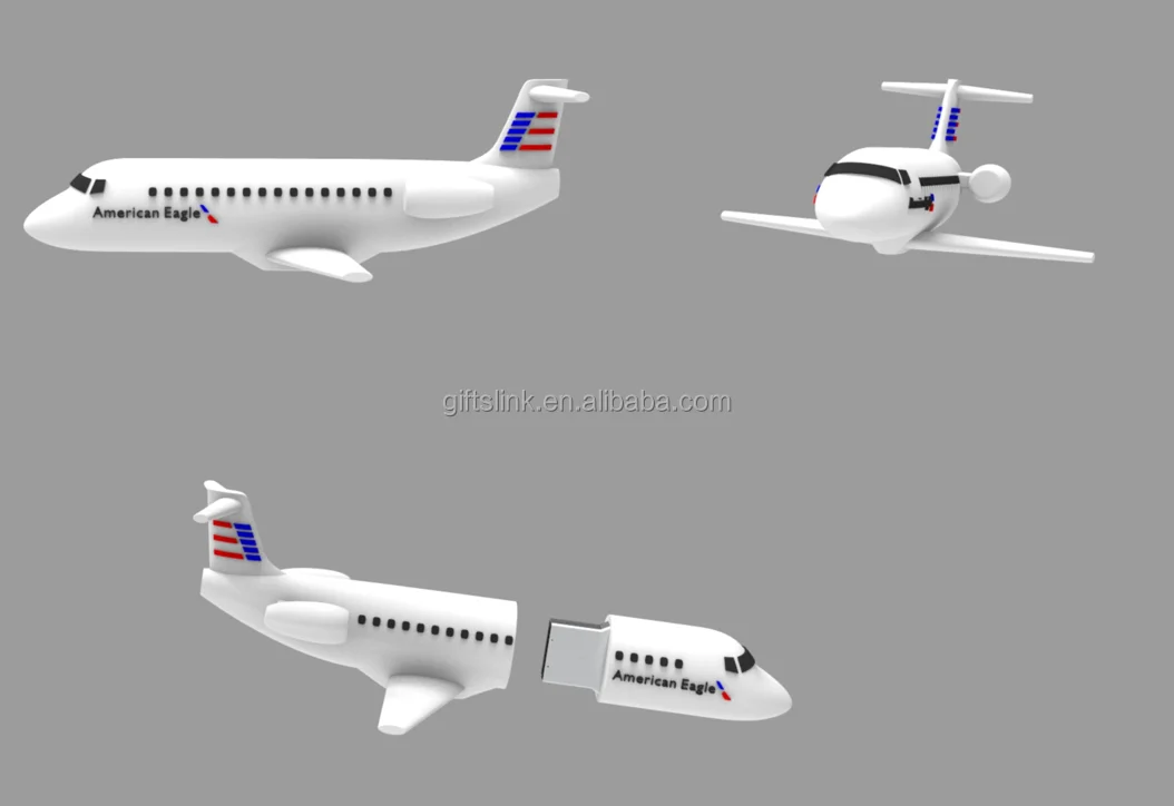Customized Airplane USB Flash Drives - Promotional Gifts