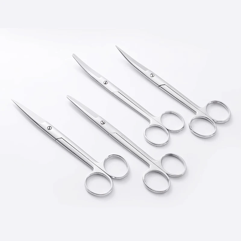 Basic Scissors Surgical Instruments Straight Curved Stainless Steel ...
