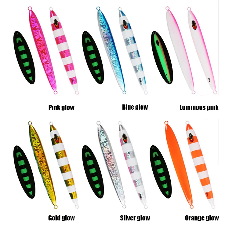 Big Game 600g 700g Deep Sea Glow Metal Heavy Slow Fall Trolling Jigging ...