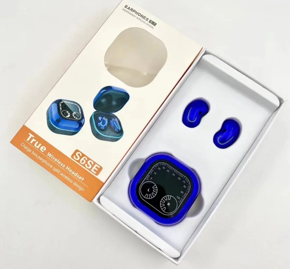 2021 S6 Se Tws Wireless Earbuds Lcd Display Breathing Light Stereo ...