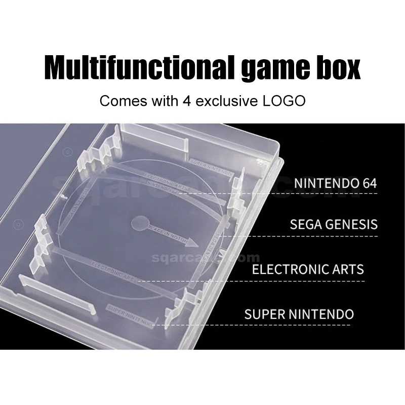 Plastic N64 Snes Cd Case Replacement For Sga Ps/2/3/4 Xbox Game Case ...