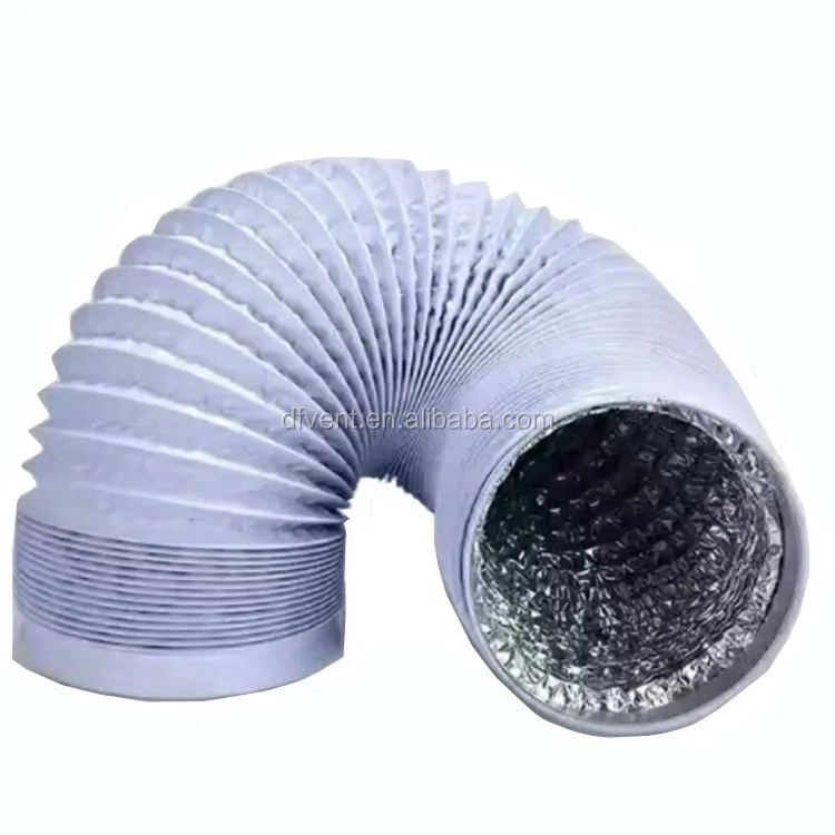 127mm*8m White PVC Composite Aluminum Foil Duct| Alibaba.com