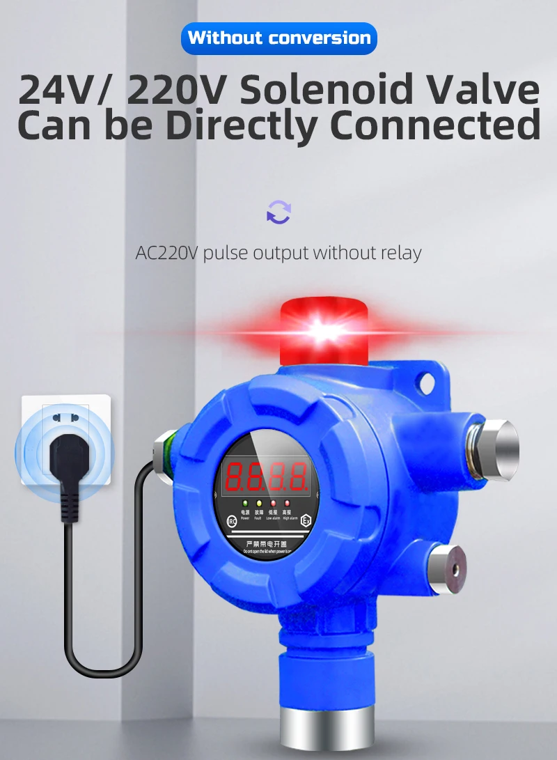 ATEX CE Fixed H2S Sensor - High Accuracy Gas Alarm Detector