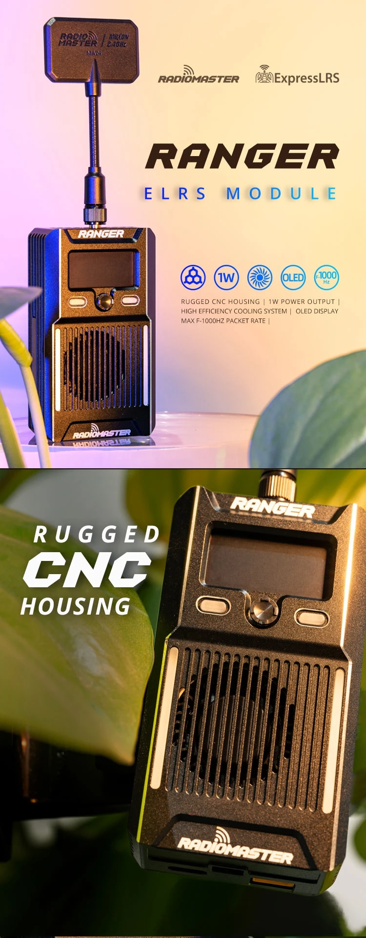 Radiomaster Ranger 2.4ghz Elrs Module Combo Set Rp1 And Rp2 Receiver ...