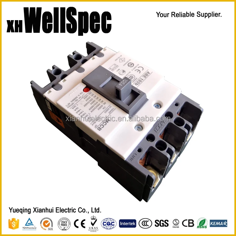 Mccb Circuit Breaker Motorized Mccb Abe 103b/3p 100a - Buy Mccb Circuit ...