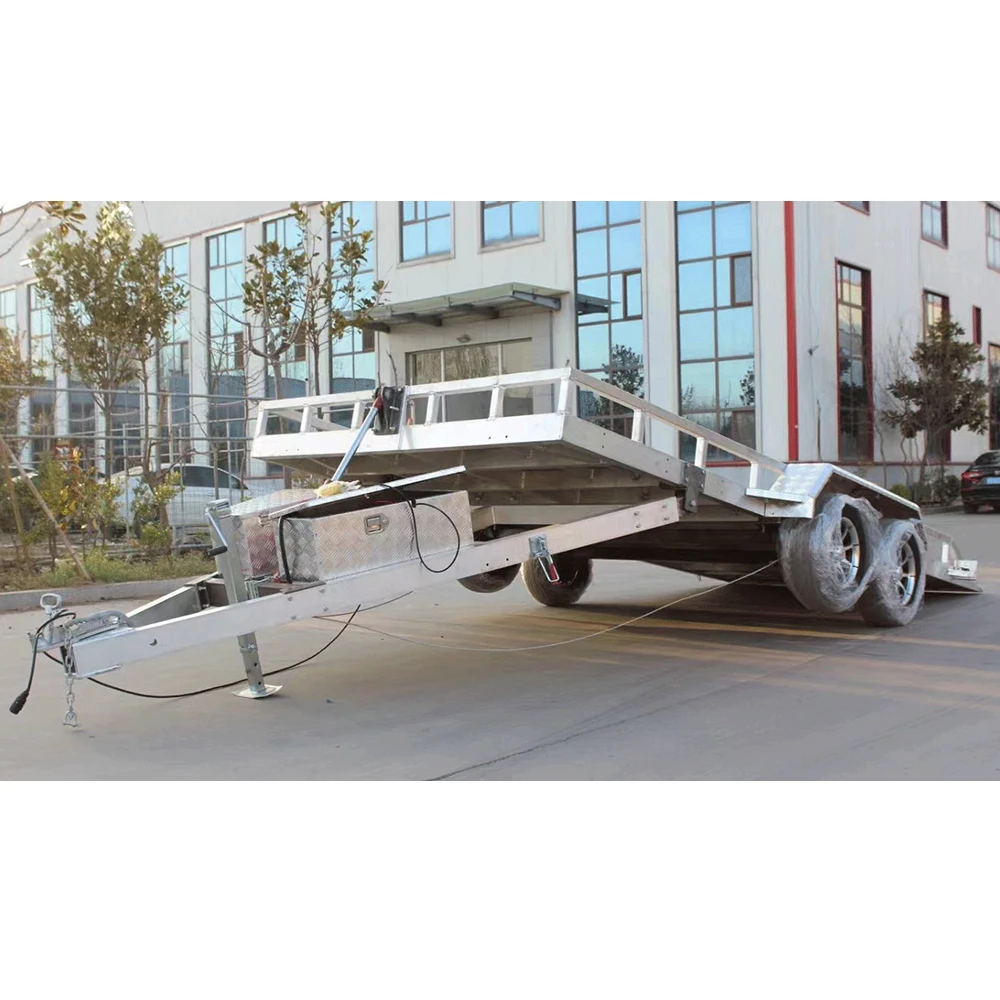 Car Trailer with Tarpaulin - Ideal for ATV & Triangular Tractors
